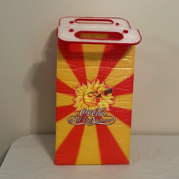 Coca Cola | Bags | Vintage 9s Coca Cola Koolit Collapsible Cooler Bag ...